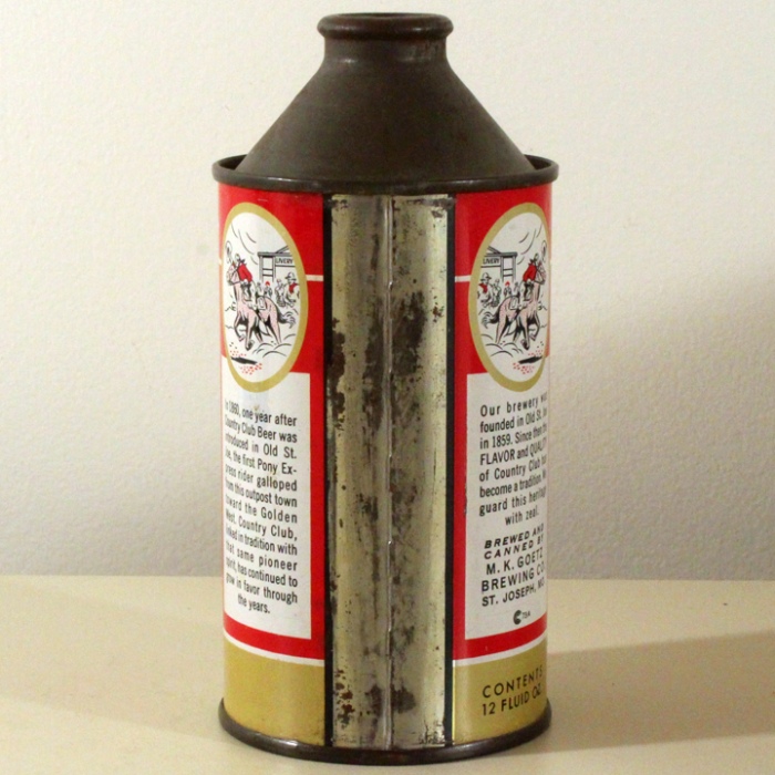 Goetz Country Club Beer 165-19 at Breweriana.com