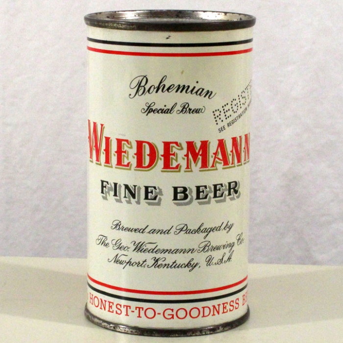 Wiedemann Fine Beer 145-37 at Breweriana.com