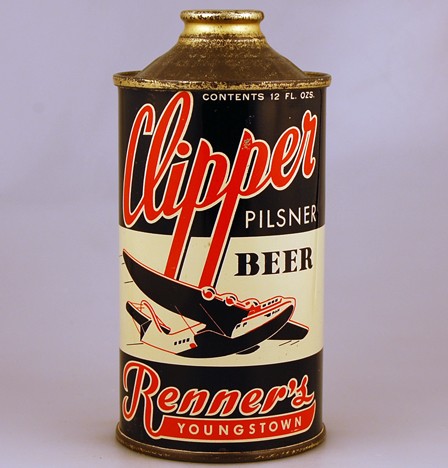 Clipper Pilsner Beer Can by Renner at Breweriana.com