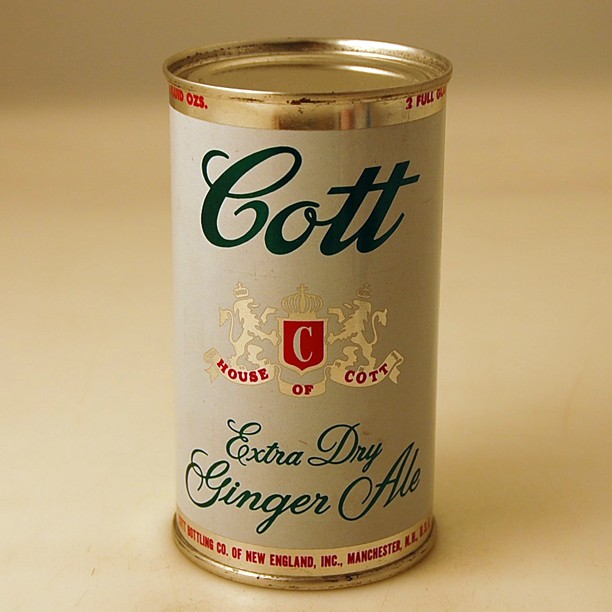 Cott Extra Dry Ginger Green at Breweriana.com