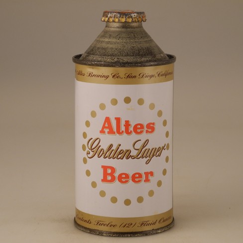 Altes Golden Lager Beer 150-11 at Breweriana.com