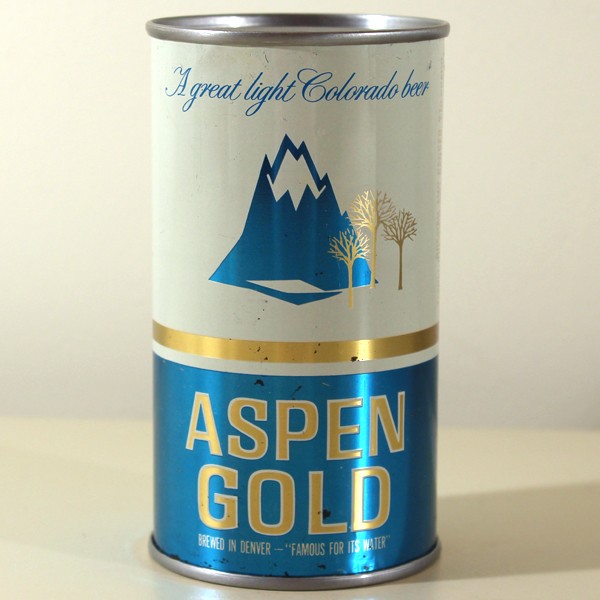 Aspen Gold Light Colorado Beer 032-12 at Breweriana.com