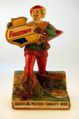 Falstaff Figurine w/ Bottle at Breweriana.com